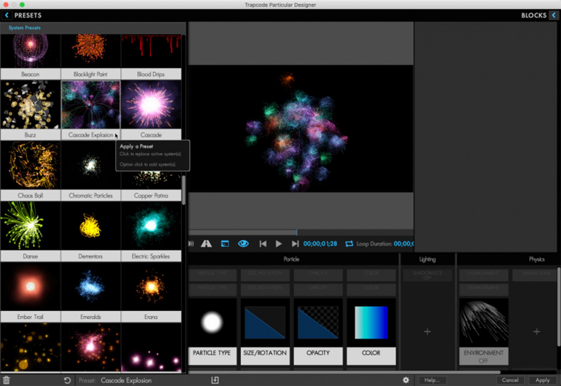 Trapcode Particular 5の新機能 | Vook(ヴック)