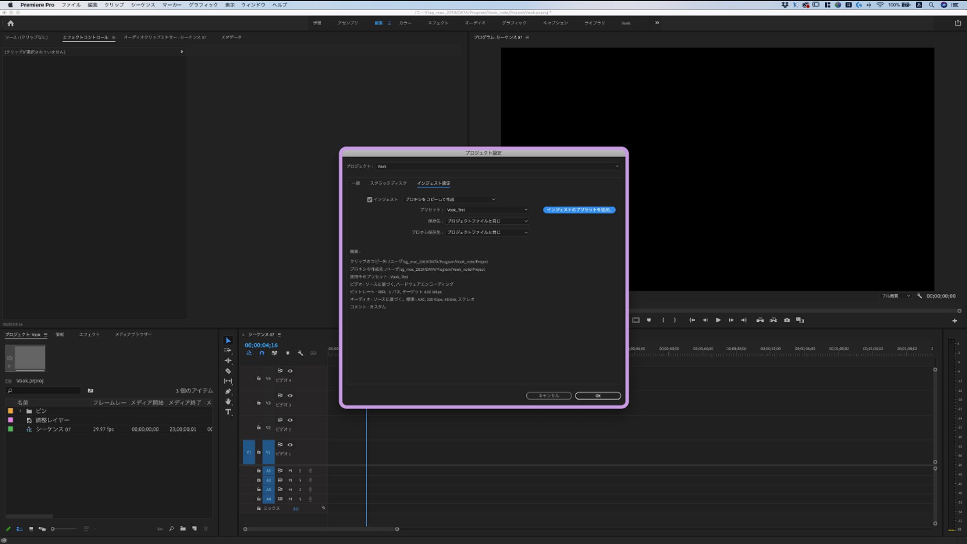 インジェスト設定とは - Premiere Pro 用語集 | Vook(ヴック)
