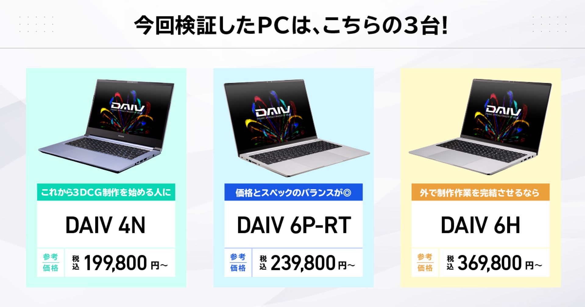 3DCG制作向けノートPC | Mayaを使って、価格別3モデルの実力を検証！ | Vook(ヴック)